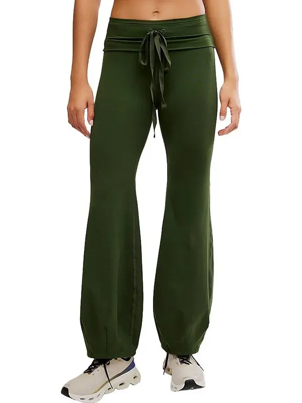 Free People Quick Step Wide Leg Pants - Ivy