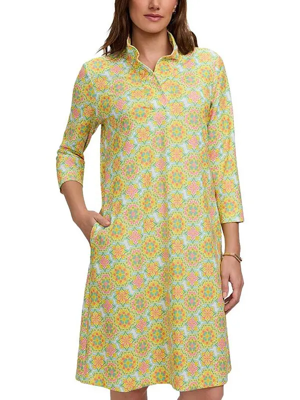 Foxcroft Tammy Sicilian Tile Dress - Multi
