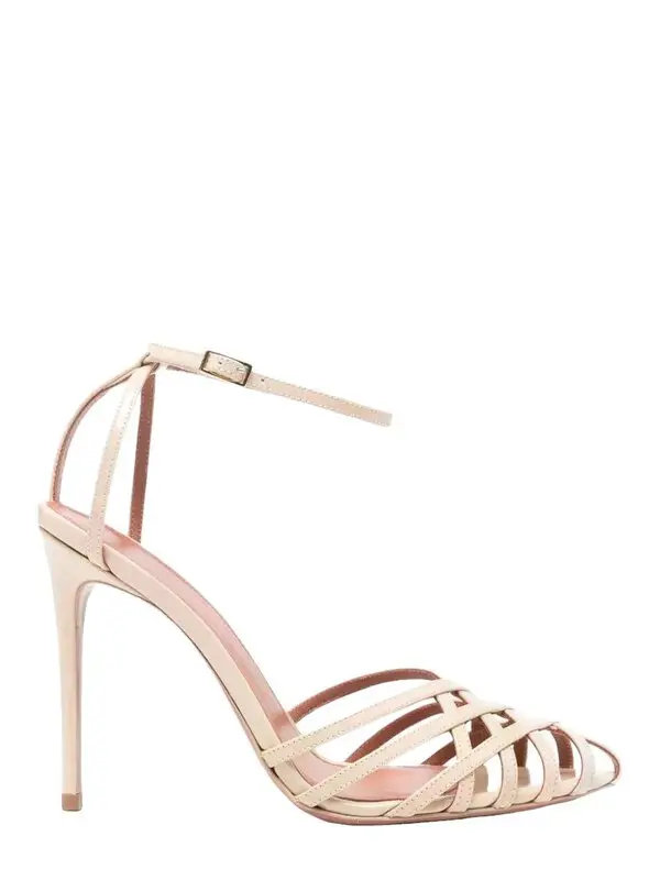 CASTAGNA Woven Heeled Pumps - Neutrals