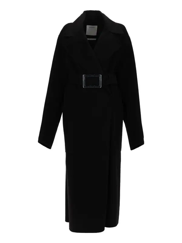 Sportmax Belted Coat - Black