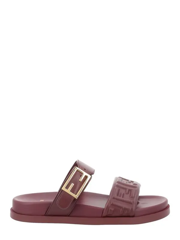 Fendi Feel Sandal - Bordeaux