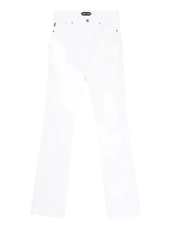 TOM FORD Button Trousers - White