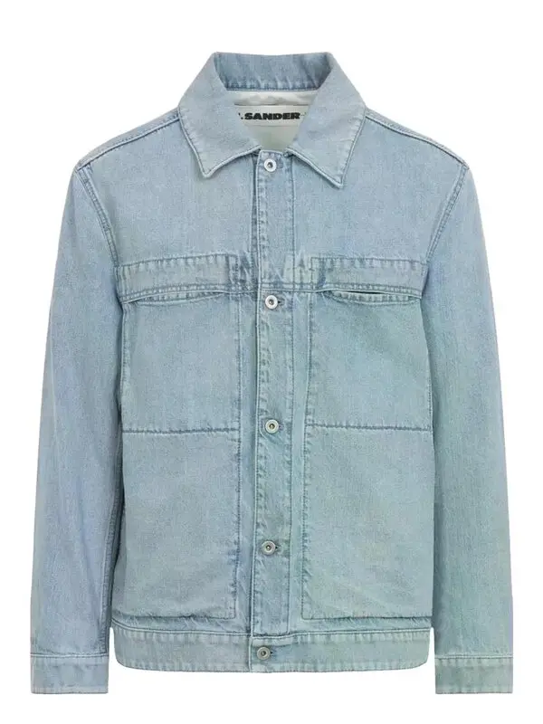 JIL SANDER Pocket-detail Denim Jacket - Blue
