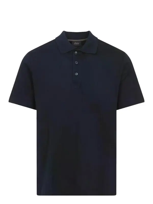 Brioni Buttoned Polo Shirt - Blue