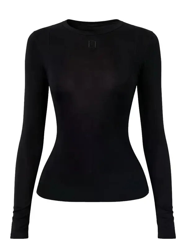 Elisabetta Franchi Logo-detail Top - Black