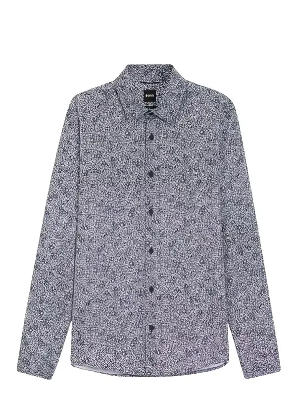 BOSS Printed Shirt - Blue