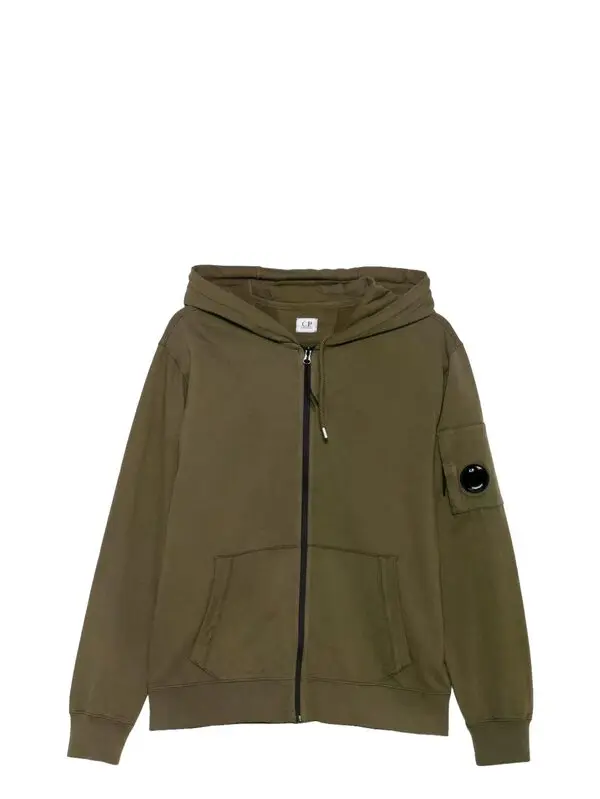 C.P. COMPANY Zip-up Kangaroo-pocket Hooded - Green