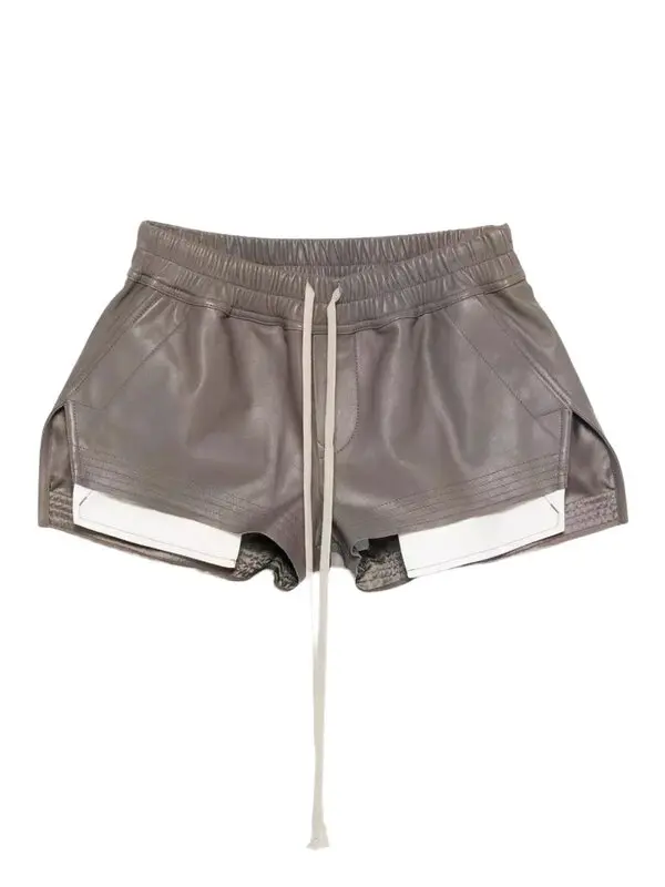 Rick Owens Fog Boxer Drawstring Shorts - Grey