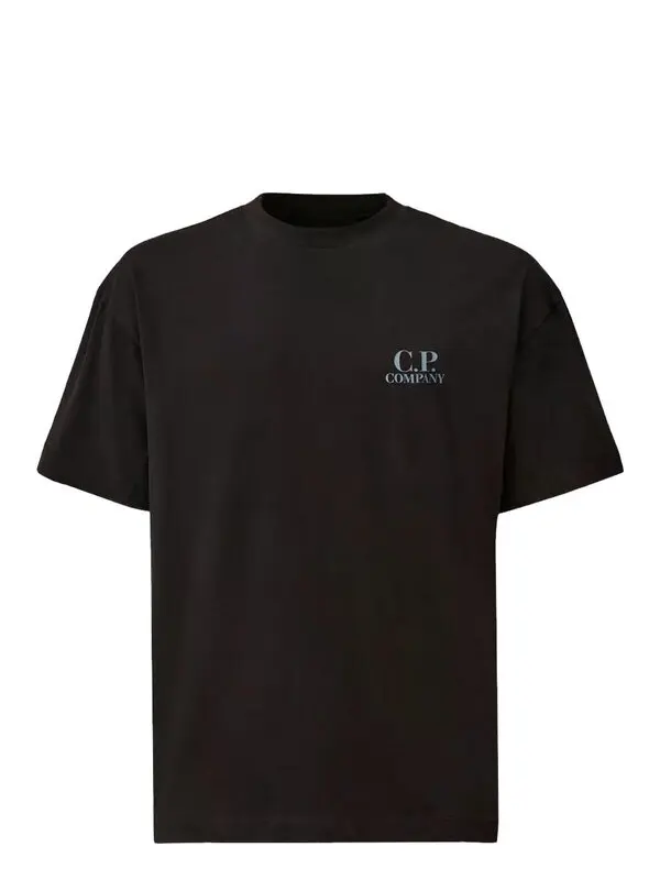 C.P. COMPANY Logo-detail T-shirt - Blue