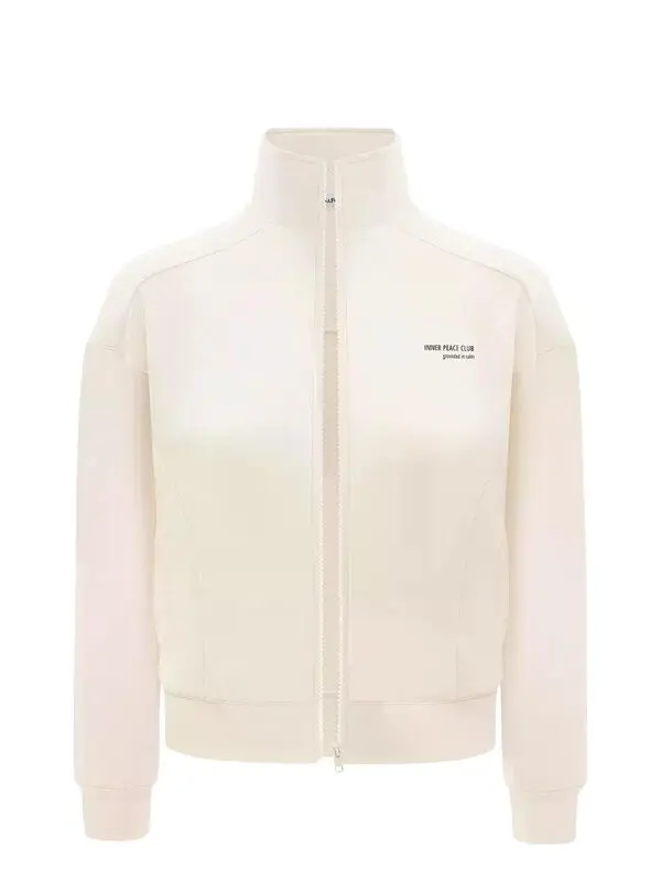 ANNAFOXY Calme Zip Sweatshirt - Neutrals
