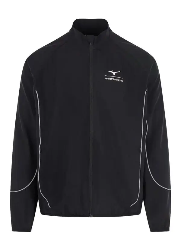 Mizuno Reflective Piping Zip Track Jacket - Black