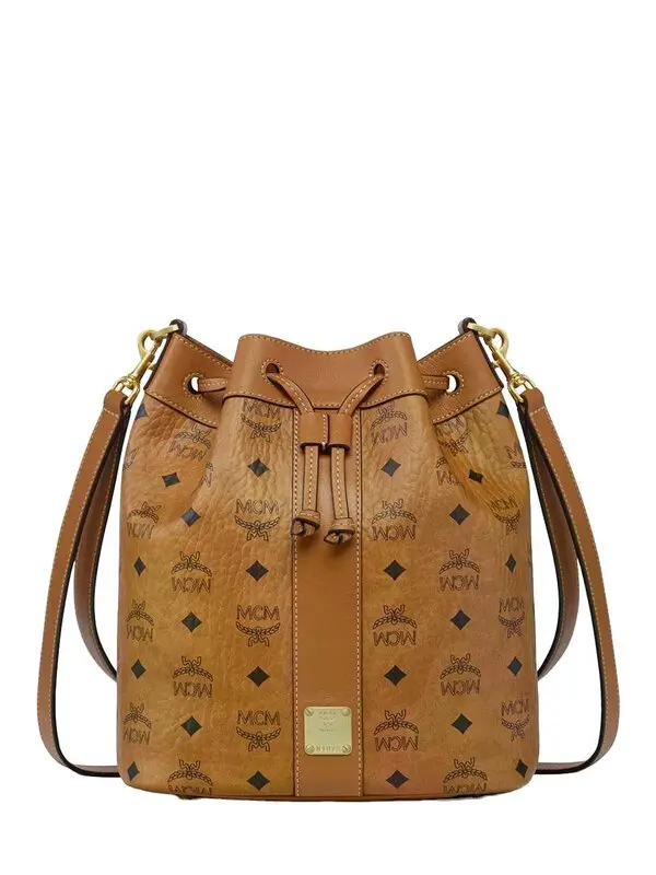 Mcm Dessau Bucket Bag - Brown