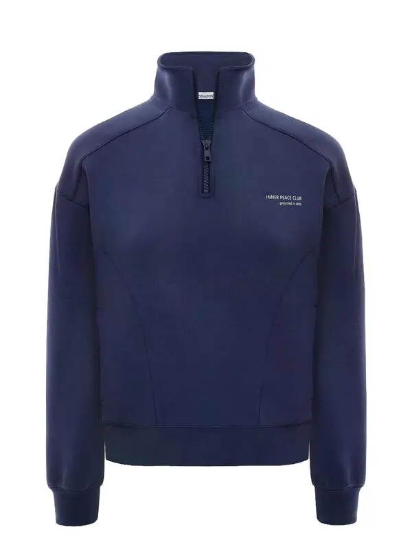ANNAFOXY Calme Zip Sweatshirt - Blue