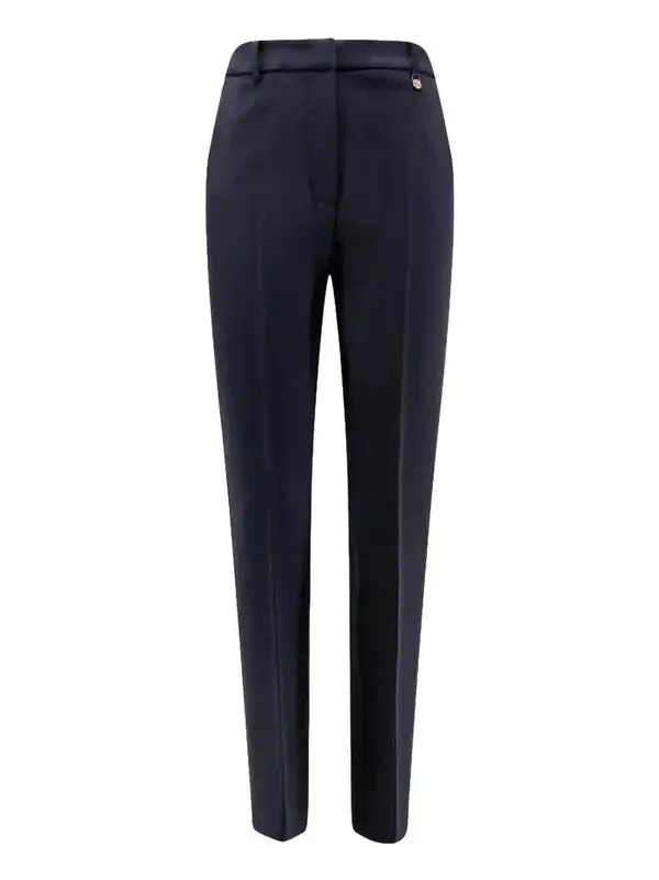 Max Mara Metal-detail Trousers - Blue