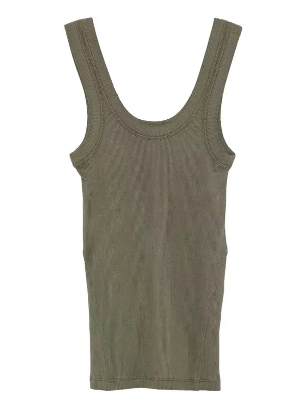 Rag & Bone Ribbed Costine Tank Top - Green