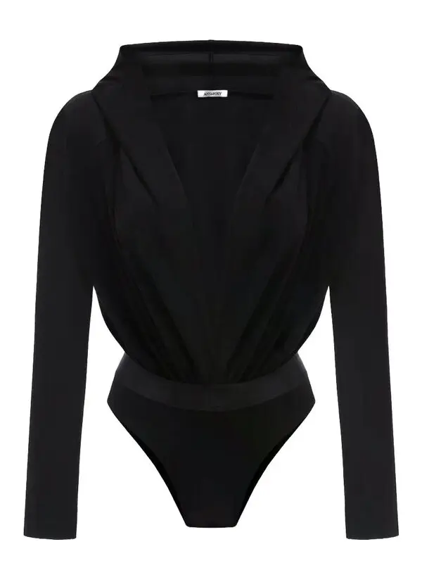 ANNAFOXY Allure Noir Hooded Top - Black