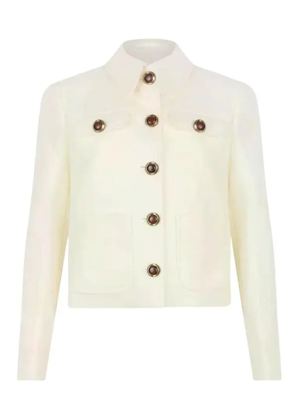 FORTELA Buttoned Jacket - Neutrals