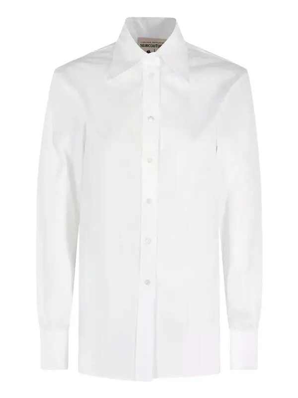 SEMICOUTURE Buttoned Shirt - White