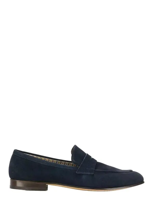 Fratelli Rossetti Leather Slip-on Loafers - Blue