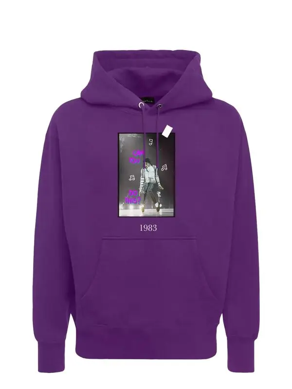 THROWBACK. Graphic Hoodie - Purple