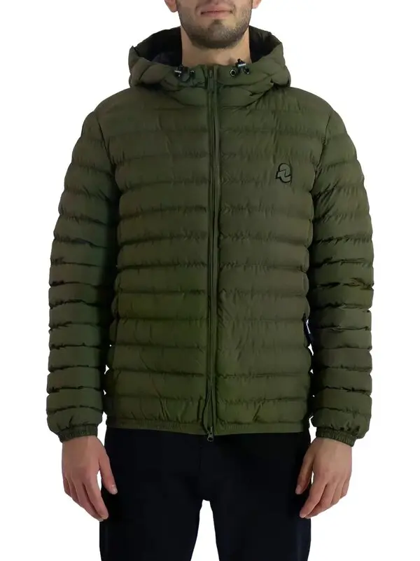 INVICTA Quilted Hooded Jacket - Green
