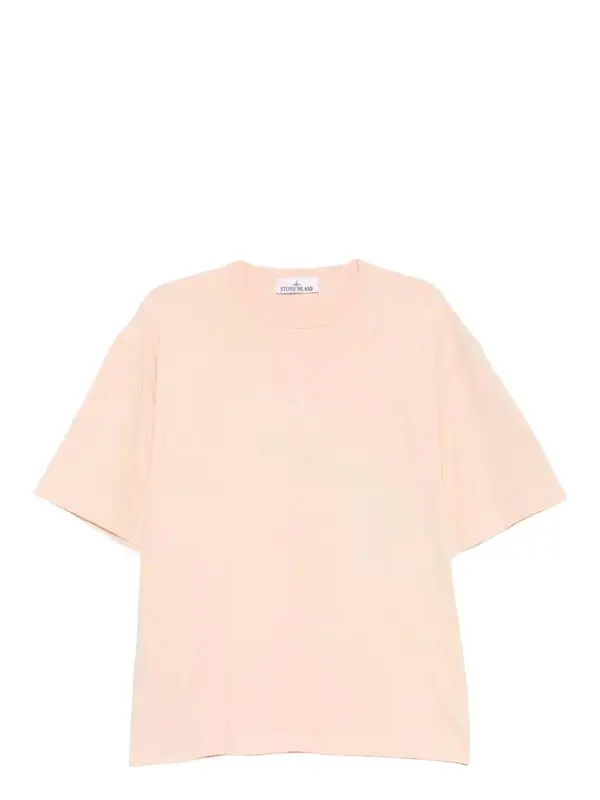 Stone Island Logo T-shirt - Pink