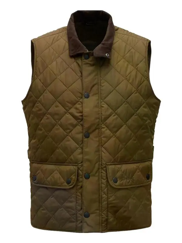 Barbour Quilted Corduroy Collar Jacket - Green