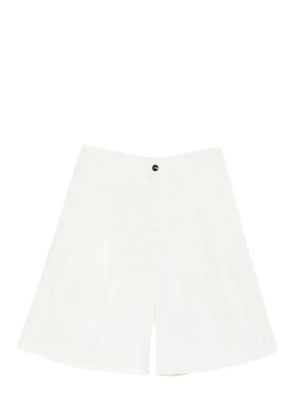 NINE:INTHE:MORNING Pleated Wide-leg Shorts - Neutrals