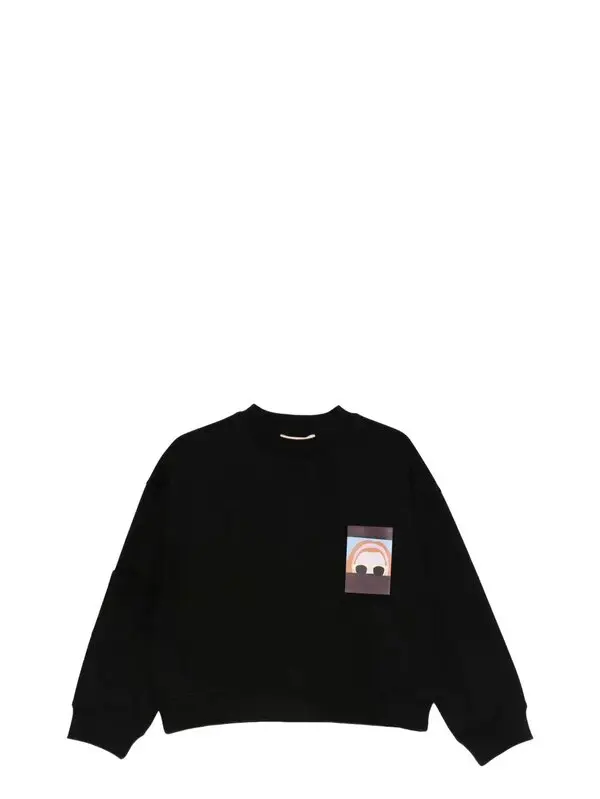 Plan C Graphic-print Sweatshirt - Black