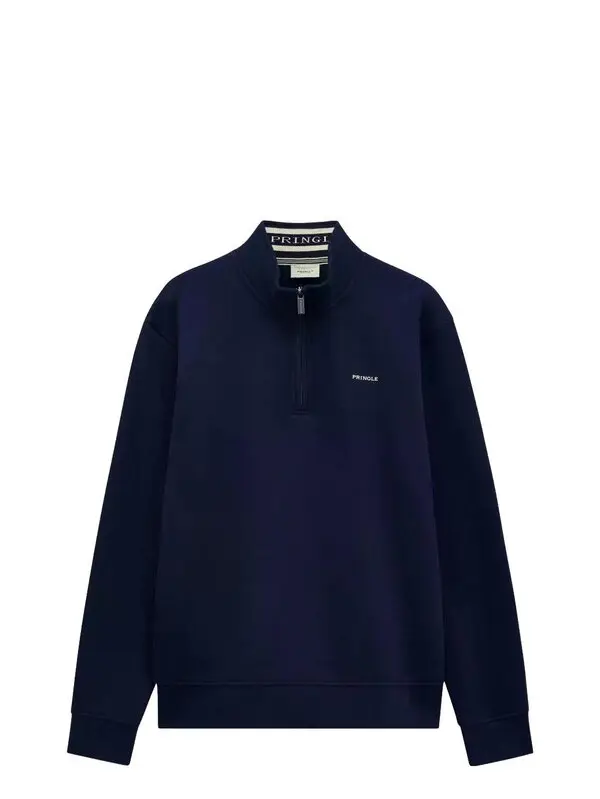 Pringle Of Scotland Quarter Zip Track Sweatshirt - Blue