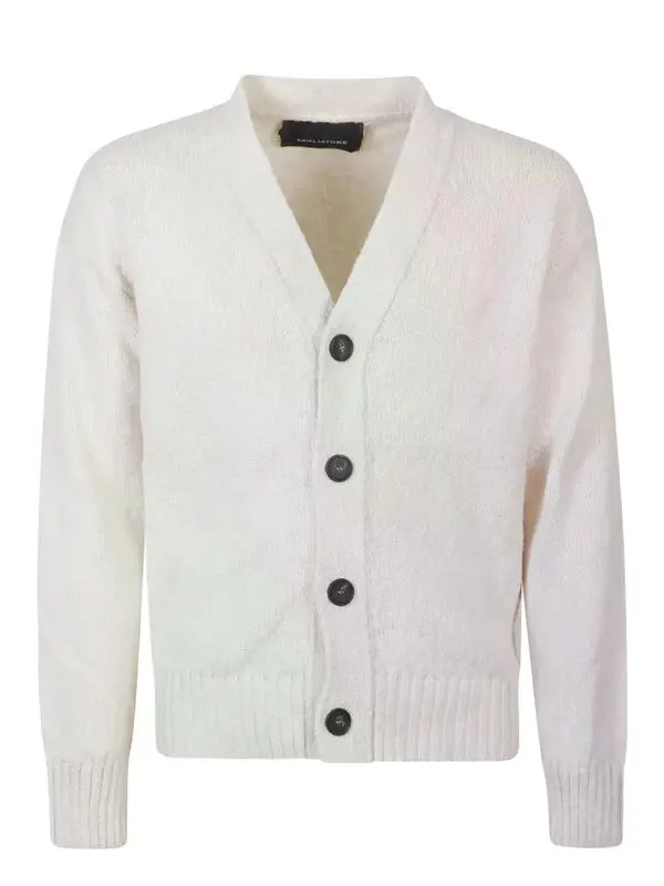 Tagliatore Button-up V-neck Cardigan - Neutrals