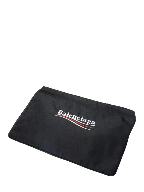 Balenciaga Logo-print Clutch - Black
