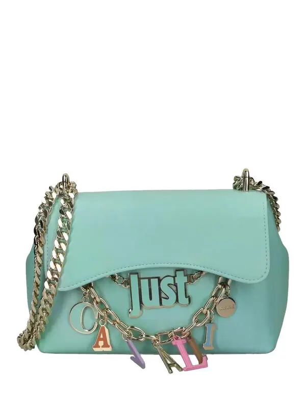 Just Cavalli Charm-embellished Chain Shoulder Bag - Blue