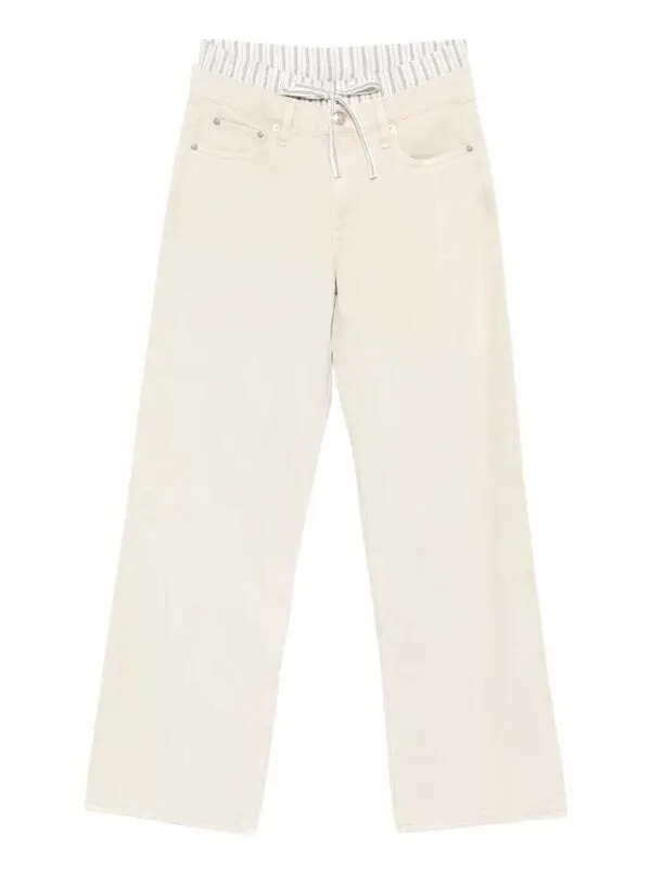 Rag & Bone Striped-waist Trousers - Neutrals