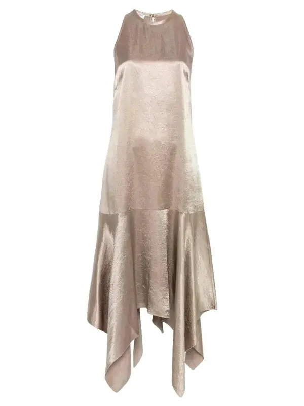Filippa K Asymmetrical Flounce Dress - Neutrals