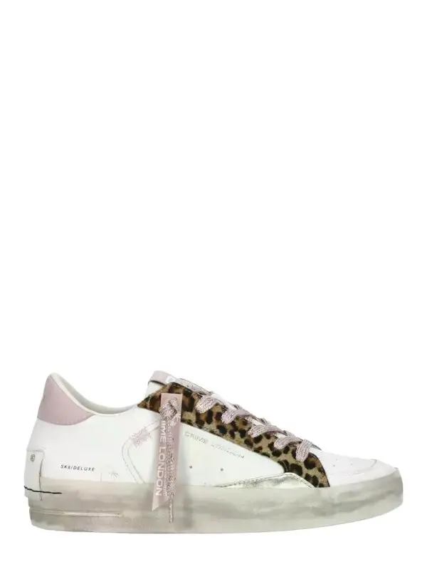 CRIME LONDON Sk8 Deluxe Leather Sneakers - White