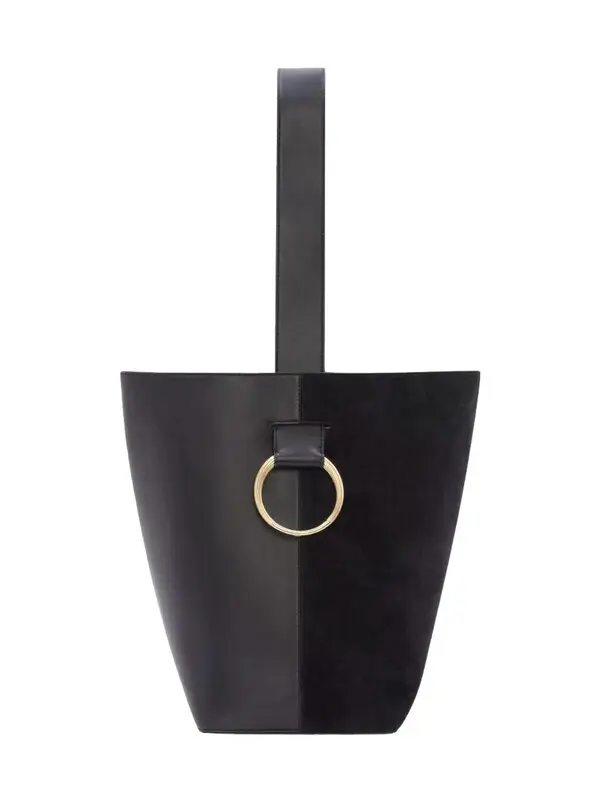 Victoria Beckham Dia Leather Bucket Bag - Black