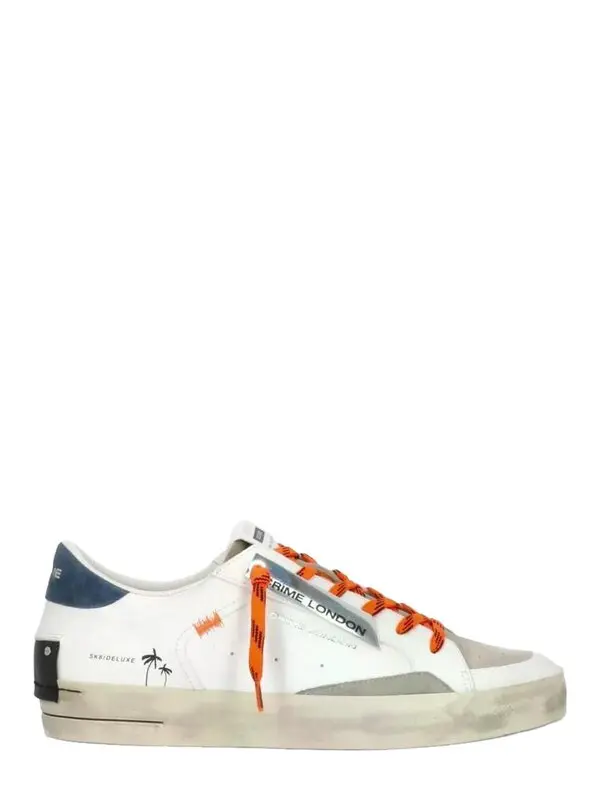 CRIME LONDON Sk8 Deluxe Panelled Sneakers - White
