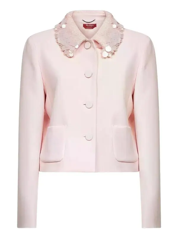 Max Mara Sequin-embellished Blazer - Pink