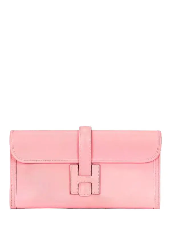 Hermès Jige Elan Clutch Bag - Pink