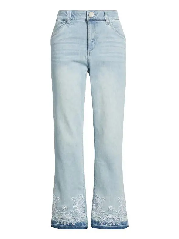 Wit & Wisdom High Waist Ankle Bootcut Jeans - Powder Blue Artisanal