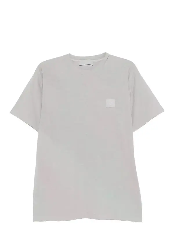 Stone Island Ghost Crew-neck Logo-patch T-shirt - Grey