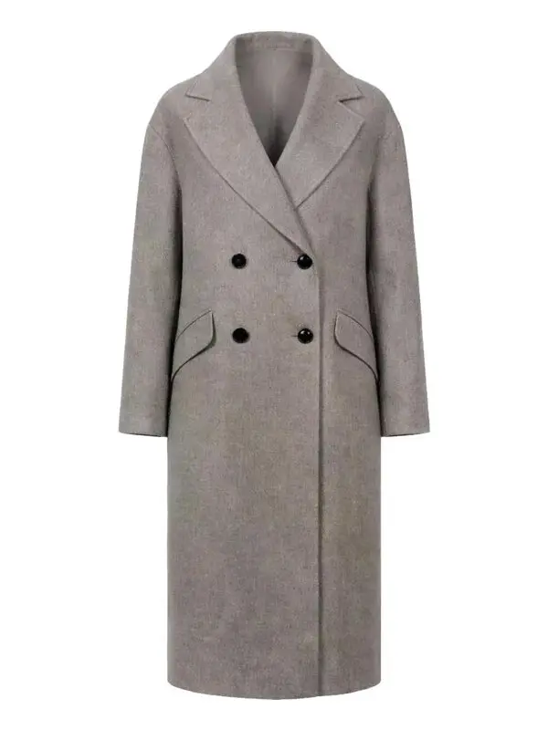 MIHOS Double-breasted Coat - Grey