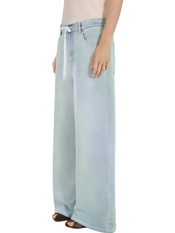 MAISON MARGIELA Five-pocket Wide Leg Trousers - Blue