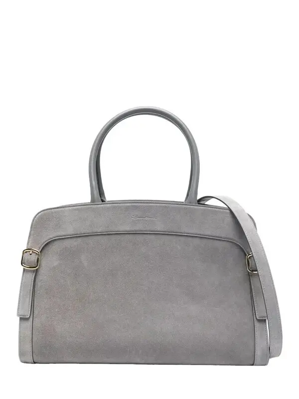 Santoni Buckle Detail Tote Bag - Grey