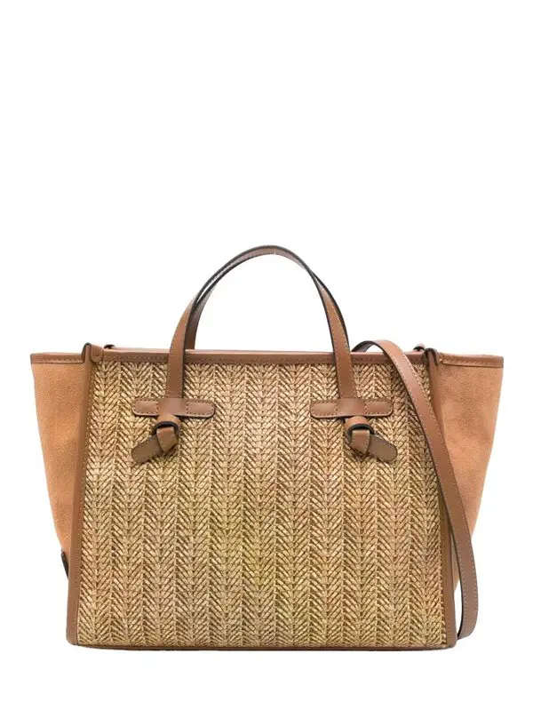GIANNI CHIARINI Tie-detailed Tote Bag - Neutrals