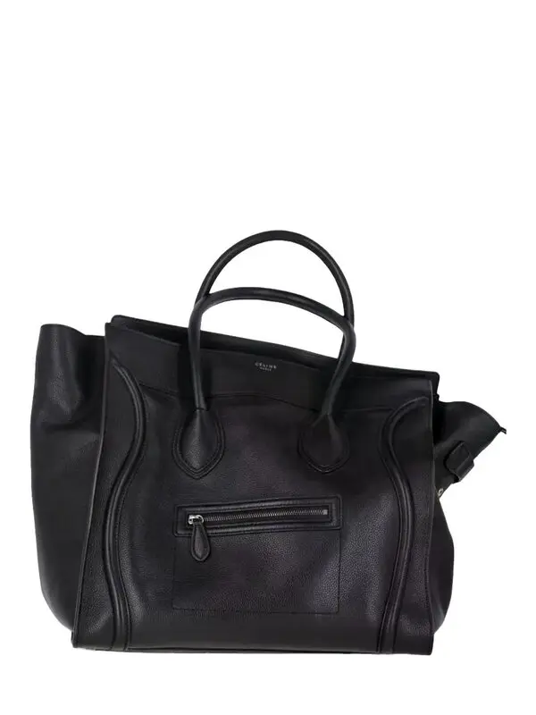 Celine Luggage Leather Tote - Black