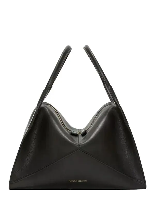 Victoria Beckham Plié Leather Tote Bag - Black