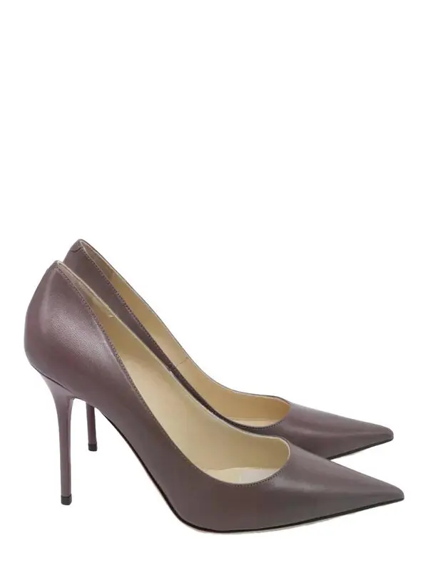 JIMMY CHOO Love Pointed Leather Pumps - Purple