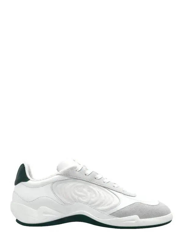 Casablanca Embossed Leather Sneakers - White